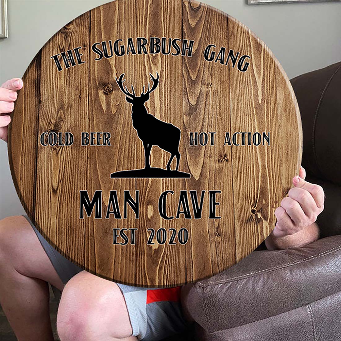 Bar Sign Whitetail Deer Hunting Man Cave Home Bar Hunting Sign 18 Inch ...