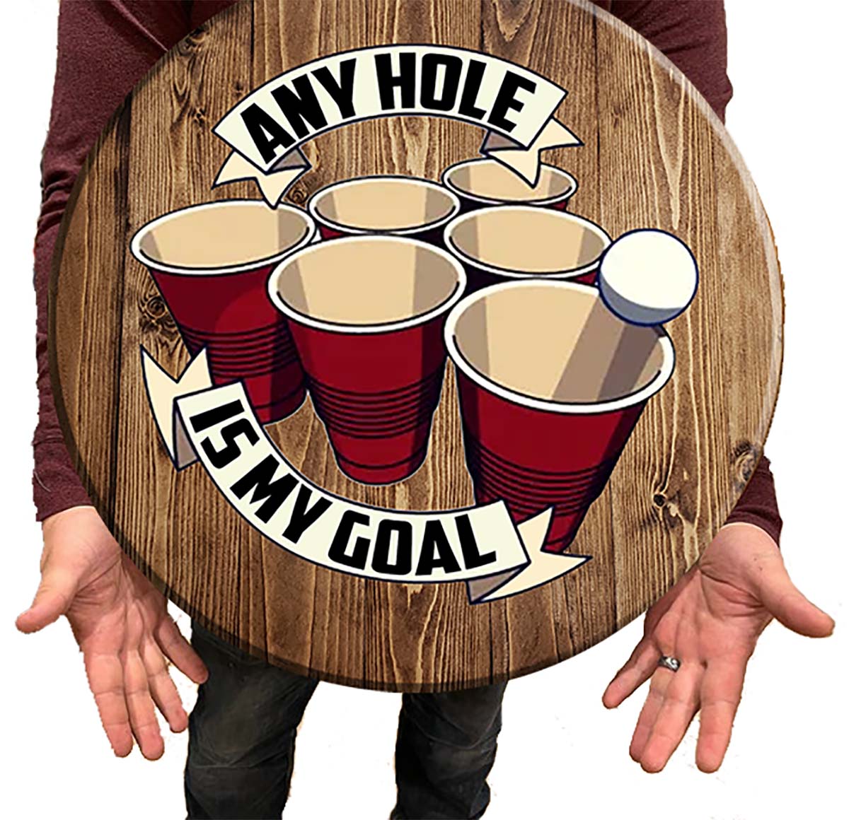Bar Sign Beer Pong Beer Game Sign 18 Inch Bar Man Cave Signs ...