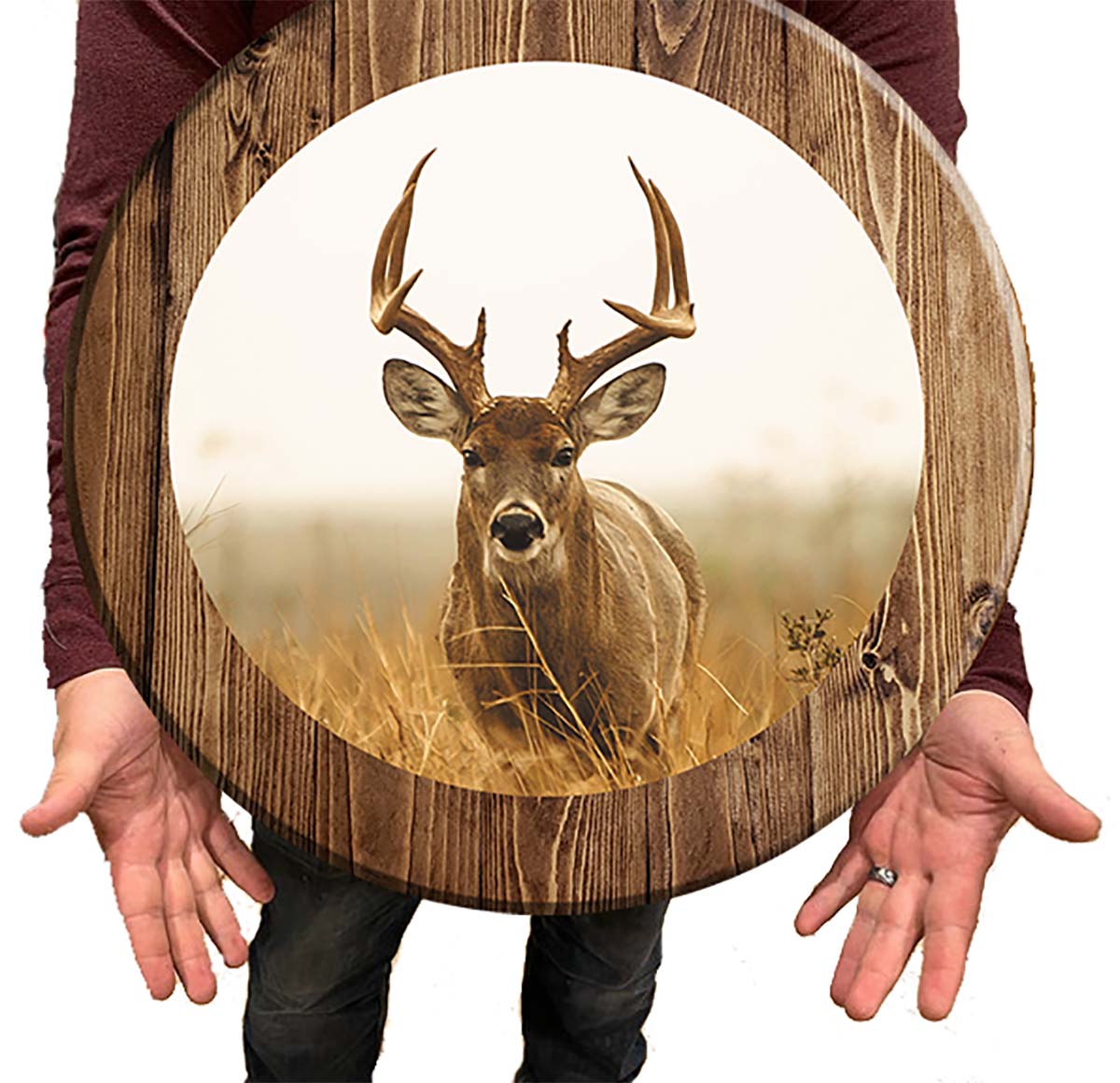 Bar Sign Whitetail Deer Closeup Pub Sign 18 Inch Bar Man Cave Signs ...