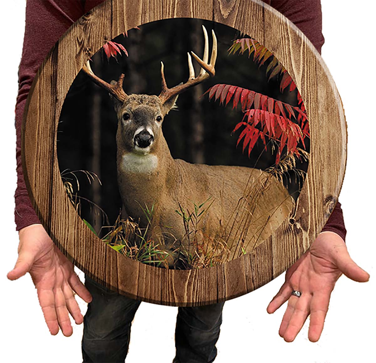 Bar Sign Deer Buck in the Trees Pub Sign 18 Inch Bar Man Cave Signs ...